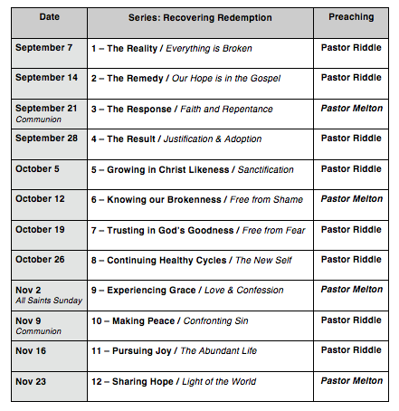 RR – Sermon Schedule 2014 – Hope Christian Discipleship
